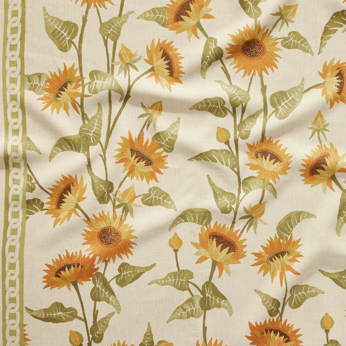 Sunflower Vine - Natural – Peter Dunham Textiles