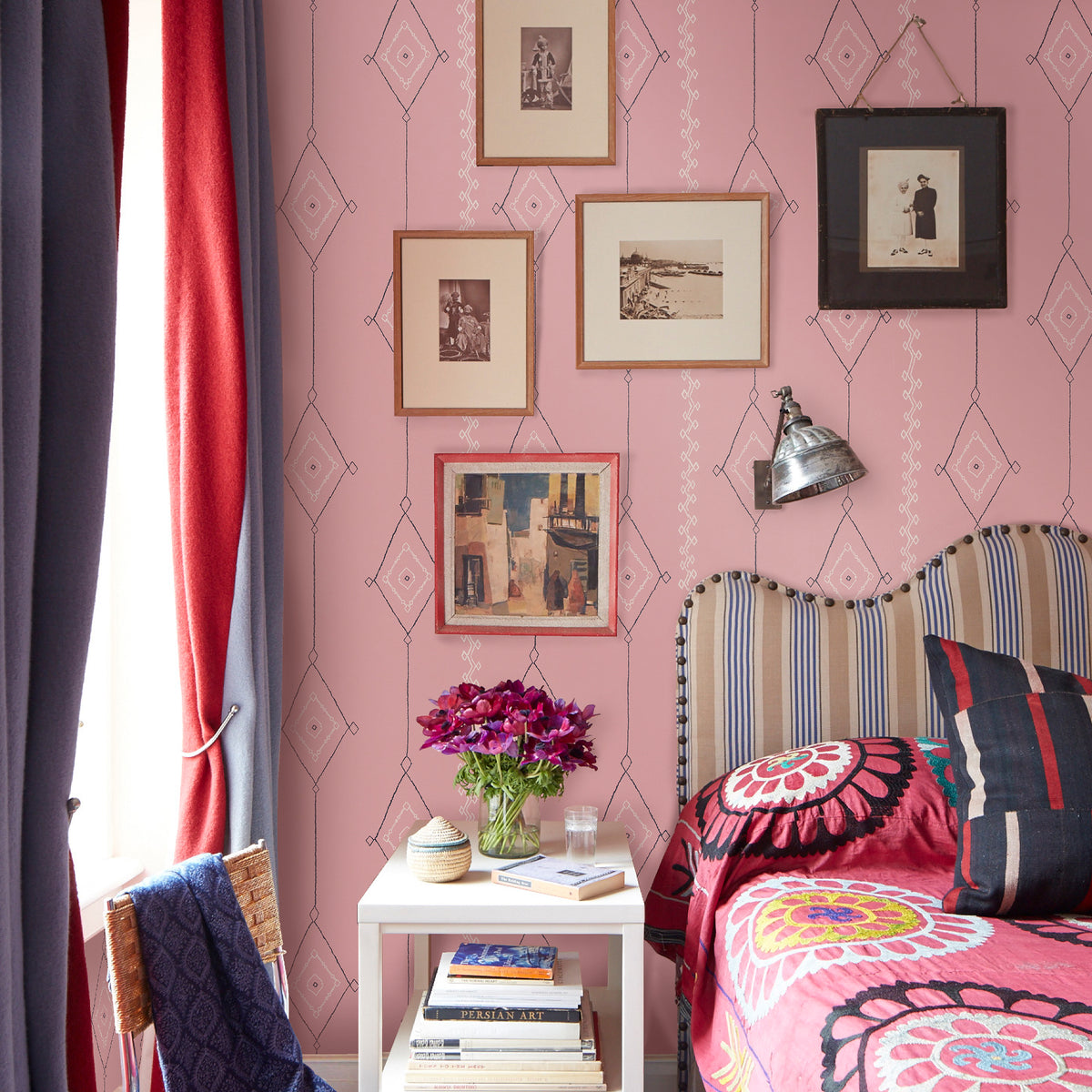 Khyber Wallpaper - Blue – Peter Dunham Textiles