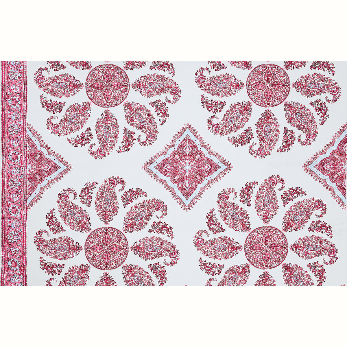 Samarkand - Raspberry/Sky – Peter Dunham Textiles